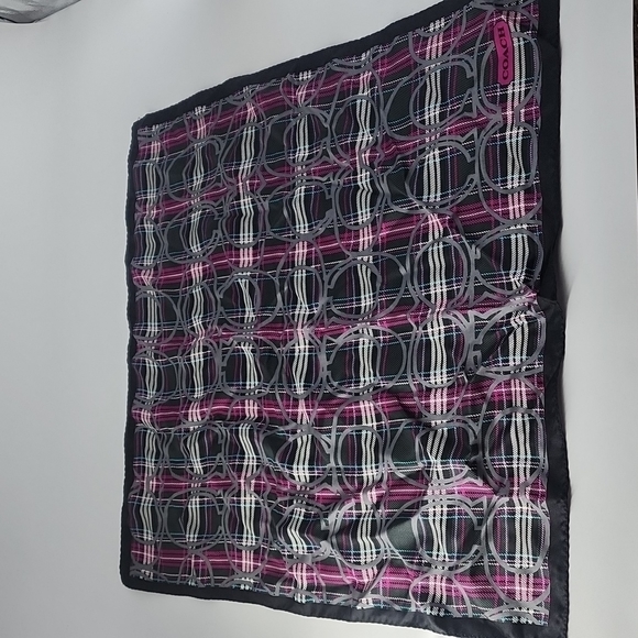 Coach | Accessories | Coach 0 Silk Scarf Approx 20 Inch Square ...